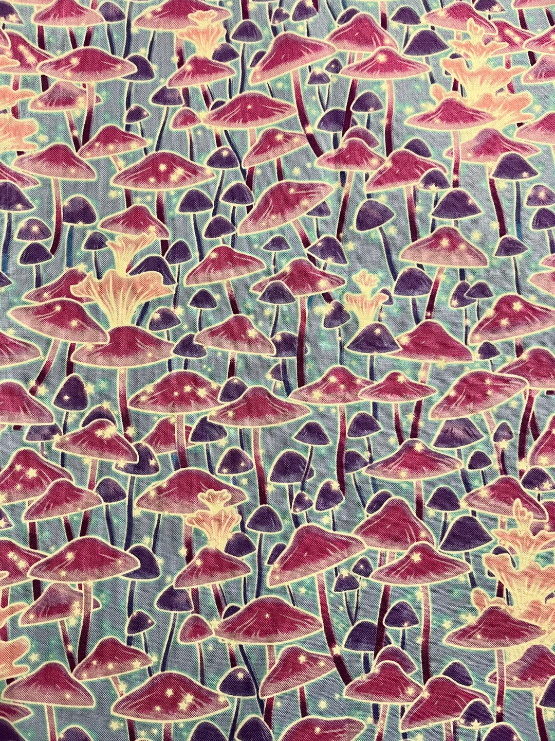 Glow in the Dark Pink & Purple Mushrooms Bookish Sleeve/ipad/tablet ...