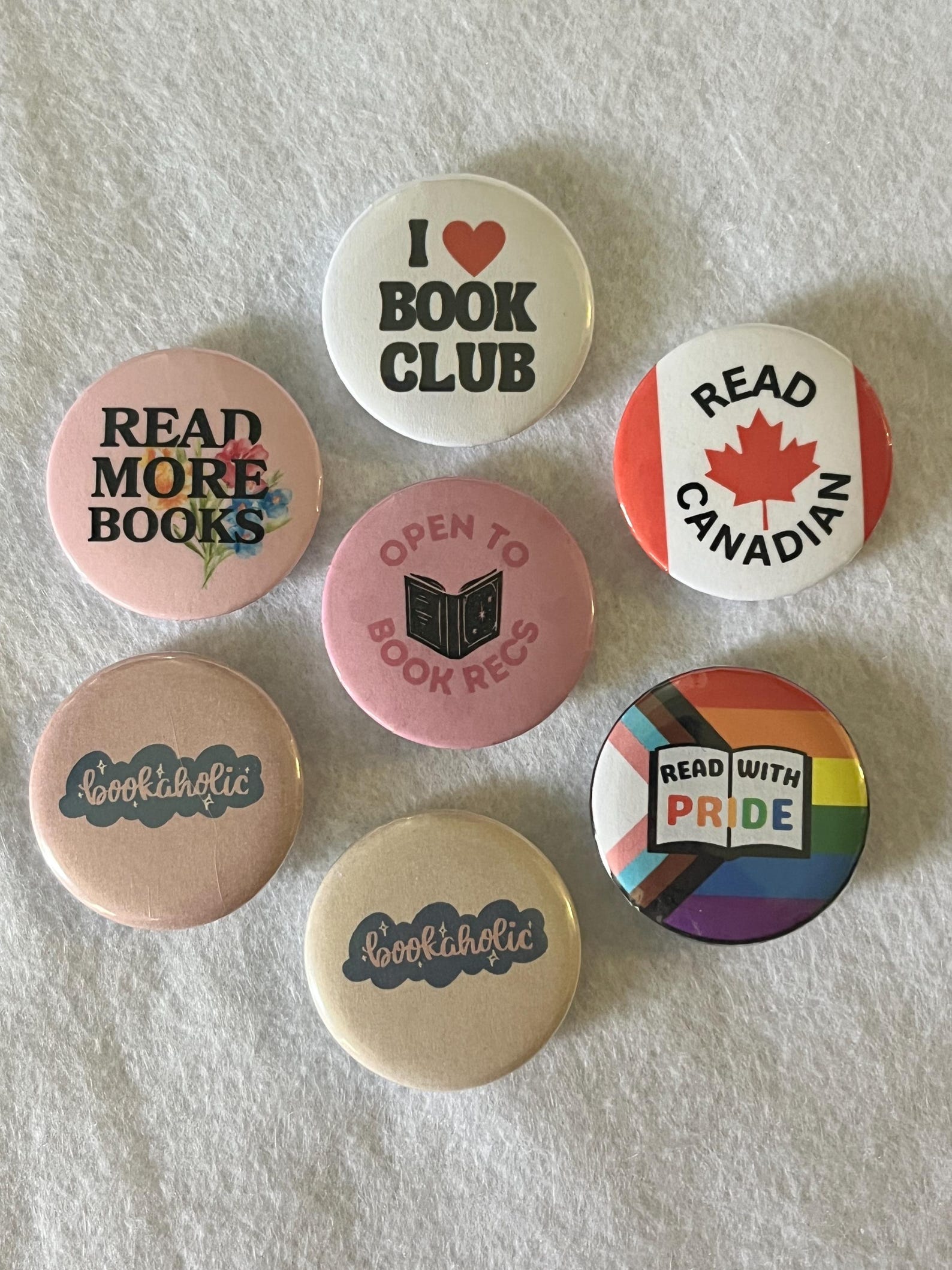 Bookish Button Pins | 1” Button Pins | Book Pin | Sassy Bookworm, Ghost ...