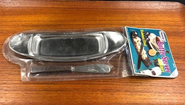 Mid Century Nevco Butter Server With Knife Stainless Steel | Etsy