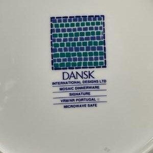 Dansk Salad Plates in Signature Pattern, Mosaic Dinnerware Line, Tiled ...