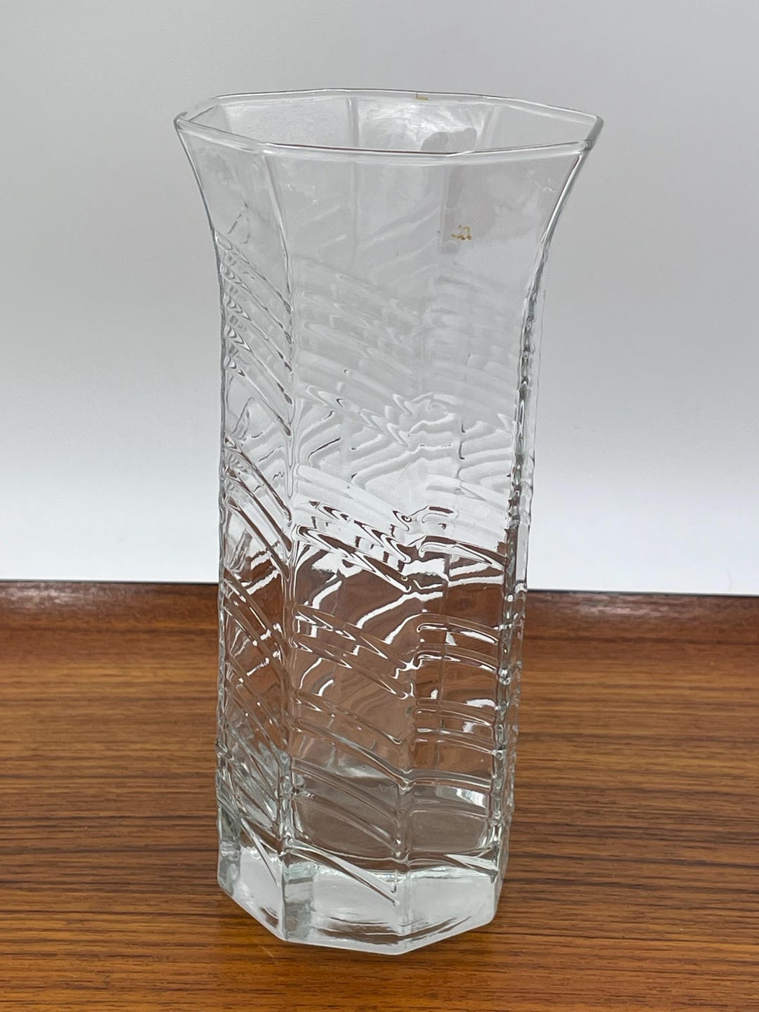 Vintage Dansk Glass Vase in Summerhouse Pattern, Wildflower Vase ...