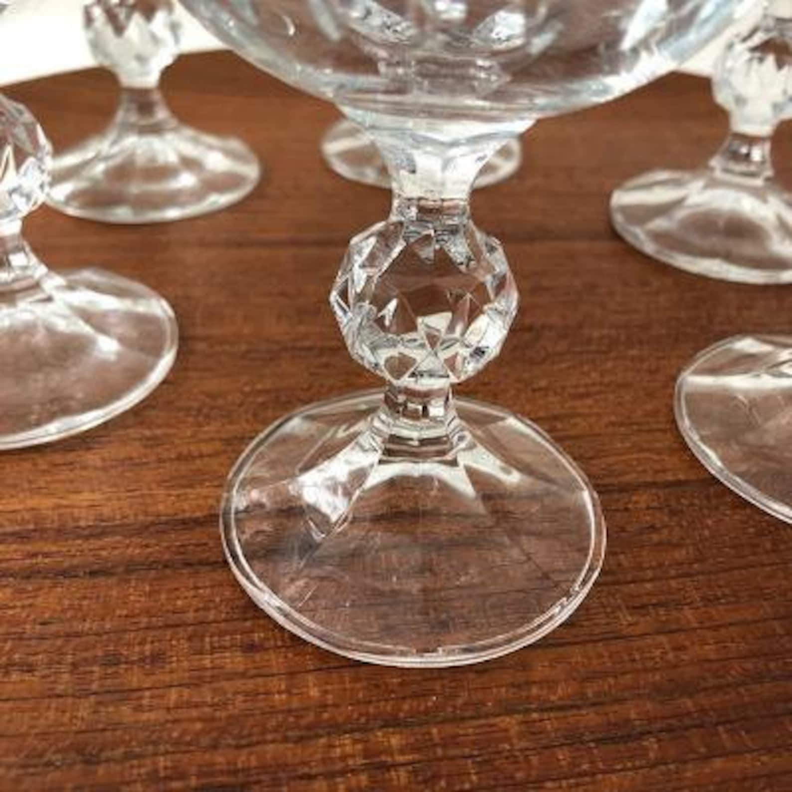 Vintage Cut Crystal Wine Glasses in Belfast Pattern by Bohemia - Etsy