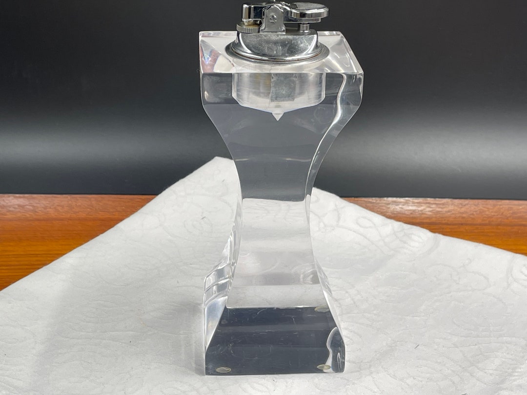 Mid Century Lucite Table Lighter, 6 Inches in Height, Modernist or ...