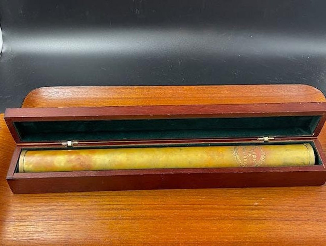 Vintage Brass Kaleidoscope Engraved With Longue Vue Magique - Etsy