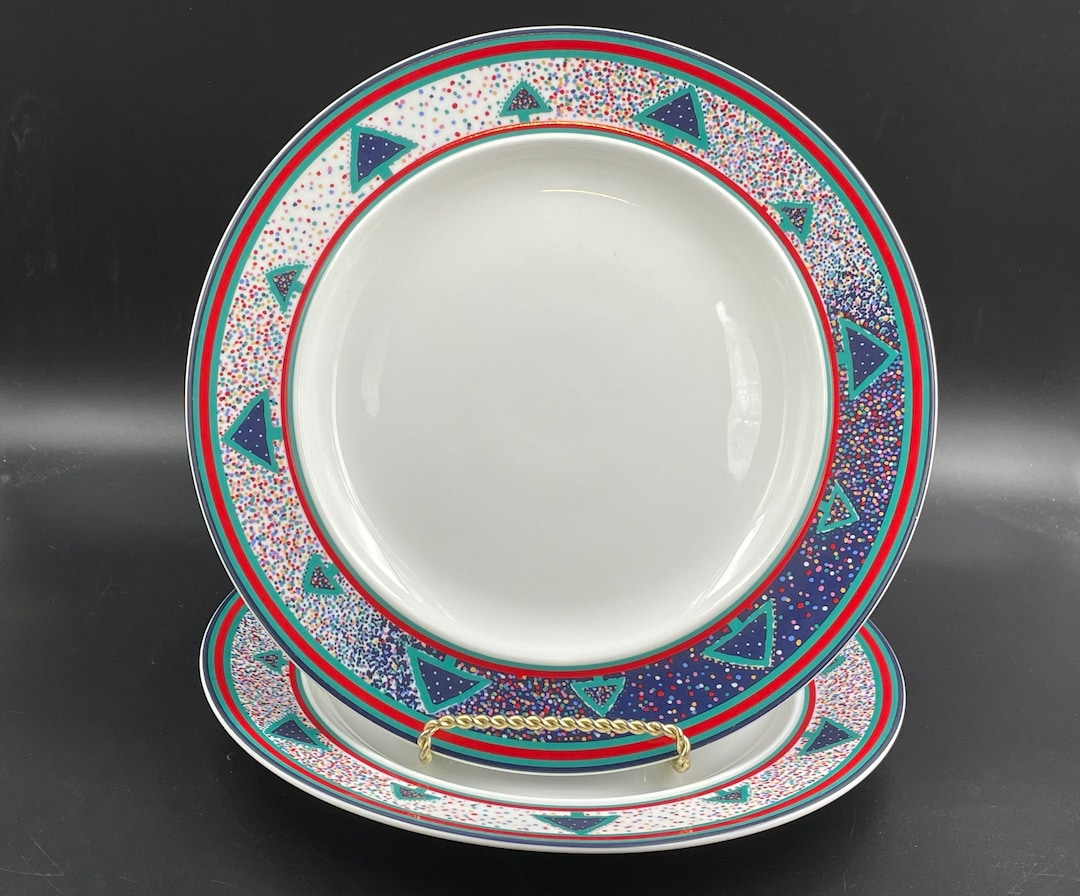 Vintage Dansk Dinner Plates in Winterfest Pattern, Set of 2, 11 1/8 ...