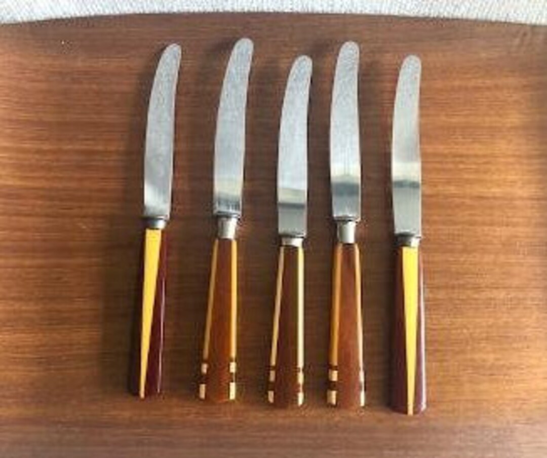 Vintage Rostfrei Solingen Art Deco Fruit Knives or Spreaders With ...