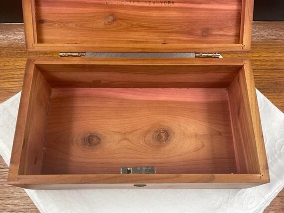 Vintage Lane Cedar Box, Miniature Cedar Chest, Jewelr… - Gem