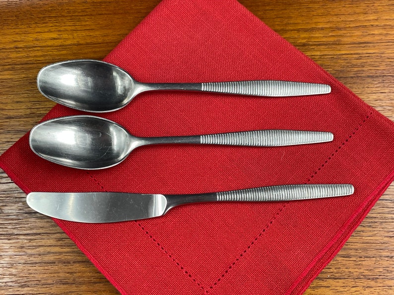 Dansk Flatware, Variation VI Designed by Jens Quistgaard, 2 Soup Spoons ...