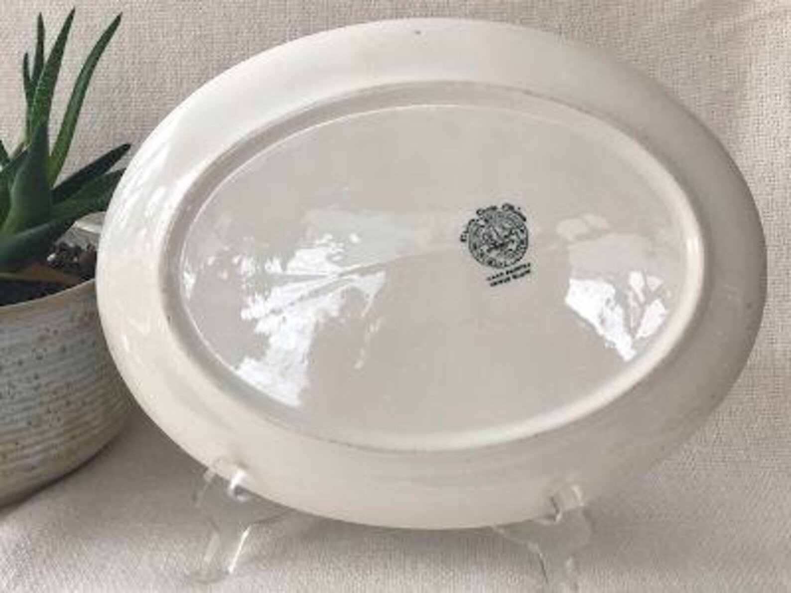 Mid Century Modern Platter by Prim Rose China Hand Painted | Etsy