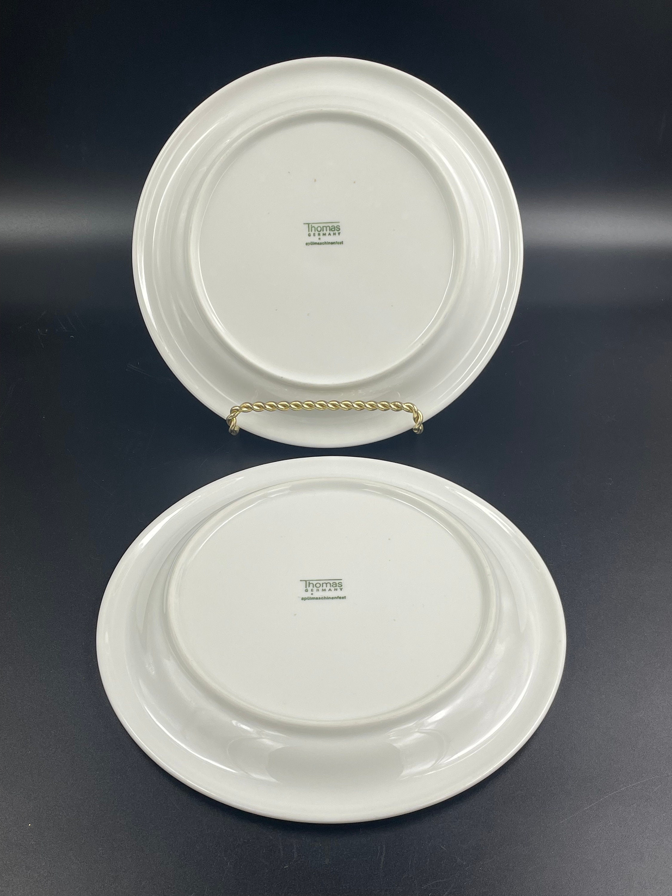 Thomas by Rosenthal Corda White Dinnerware, Set of 2 Salad Plates, 1983 ...