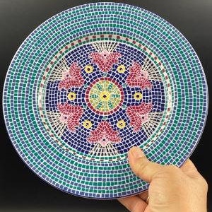Dansk Salad Plates in Signature Pattern, Mosaic Dinnerware Line, Tiled ...