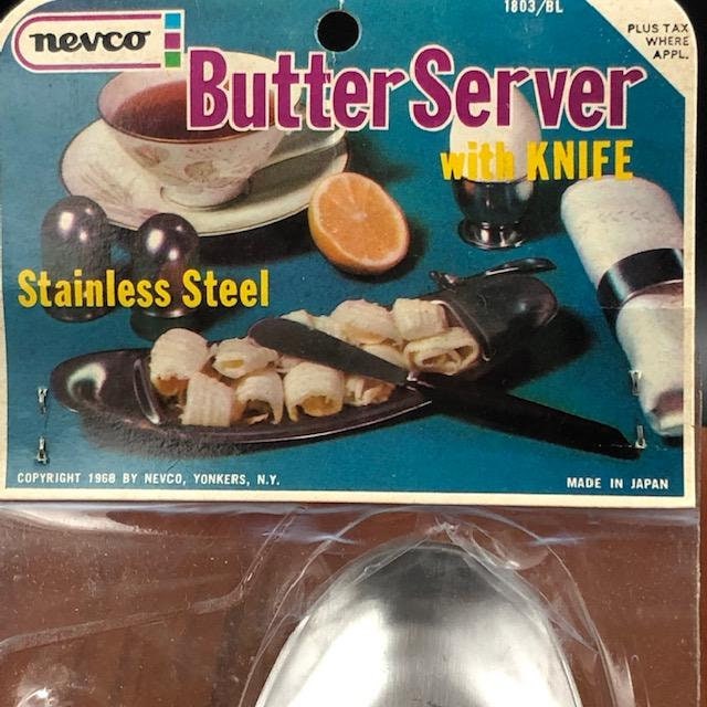 Mid Century Nevco Butter Server With Knife Stainless Steel | Etsy