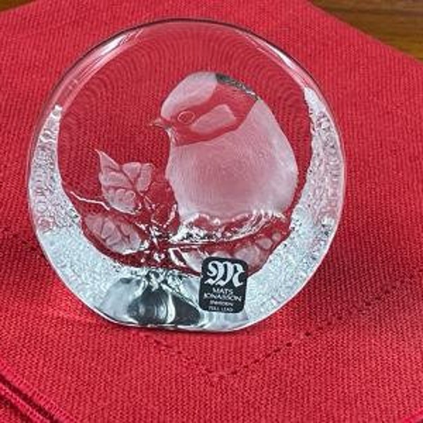 Crystal Bird Paperweight - Etsy