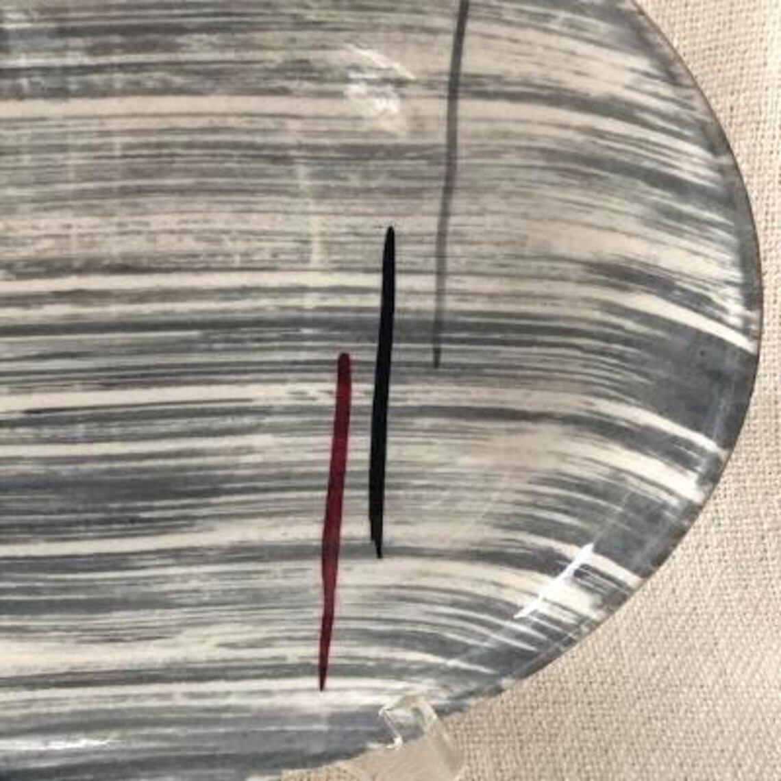 Mid Century Modern Platter by Prim Rose China Hand Painted - Etsy