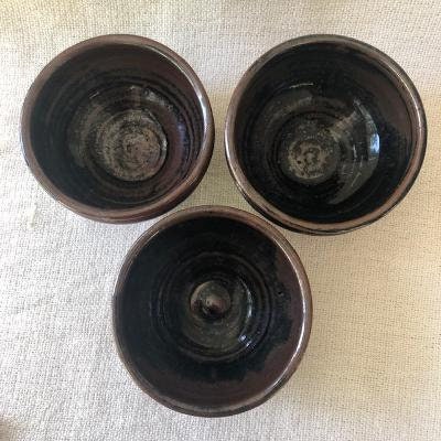 Vintage Studio Art Pottery Set of 3 Bowls Signed by Artist - Etsy