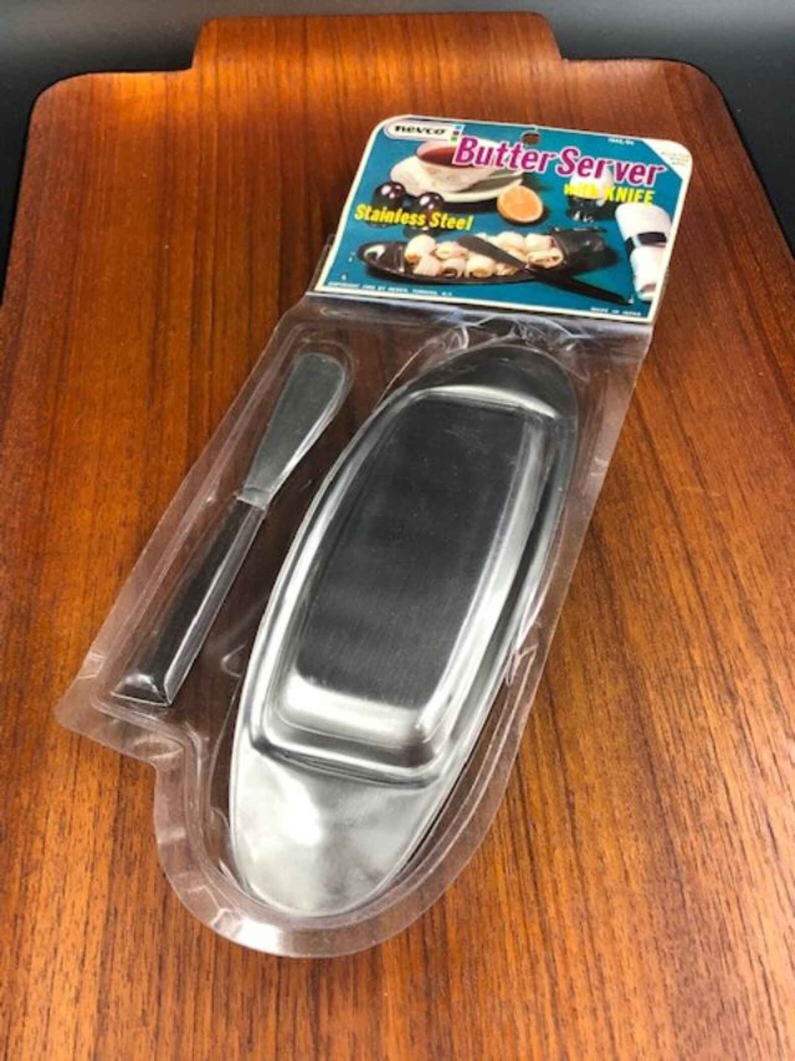 Mid Century Nevco Butter Server With Knife Stainless Steel | Etsy