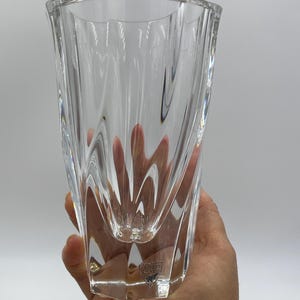 Orrefors Crystal Vase in Residence Pattern, Designed by Olle Alberius ...