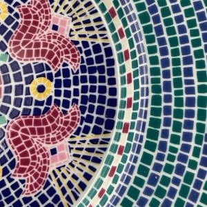 Dansk Salad Plates in Signature Pattern, Mosaic Dinnerware Line, Tiled ...