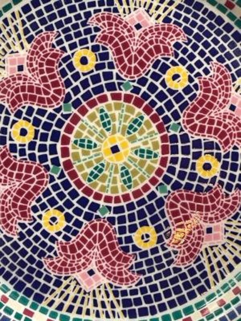 Dansk Salad Plates in Signature Pattern, Mosaic Dinnerware Line, Tiled ...