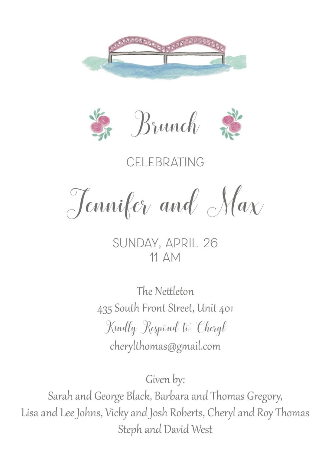 Bridge Invitation - Etsy