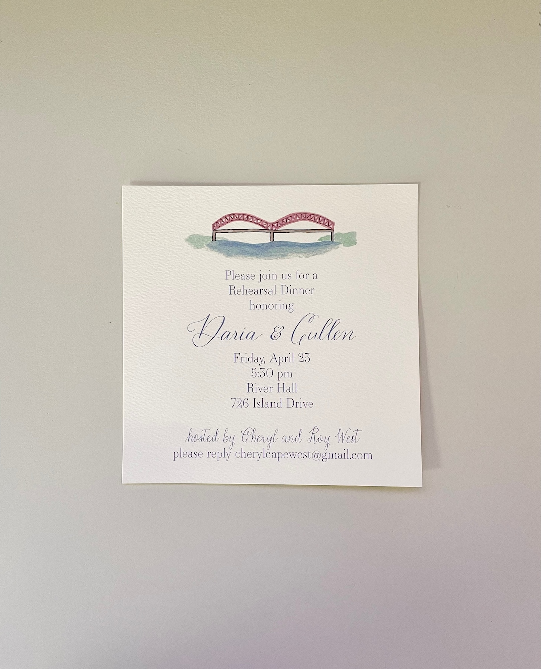 Bridge Invitation - Etsy