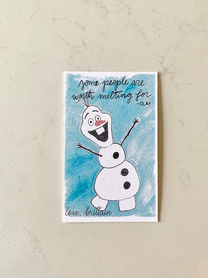 Some People Are Worth Melting for + Olaf + Frozen Tag - Etsy