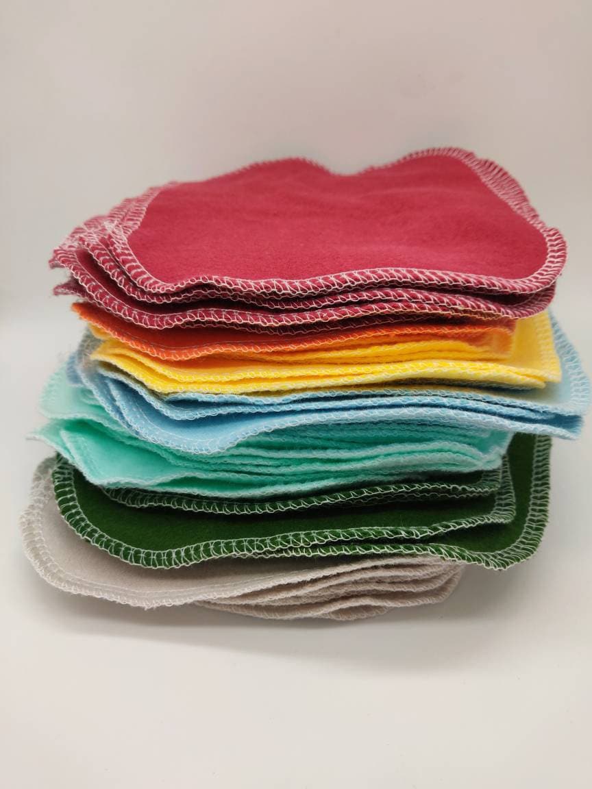 Pack of 50 Zero Waste Cloth Wipes Reusable Cloth Wipes - Etsy