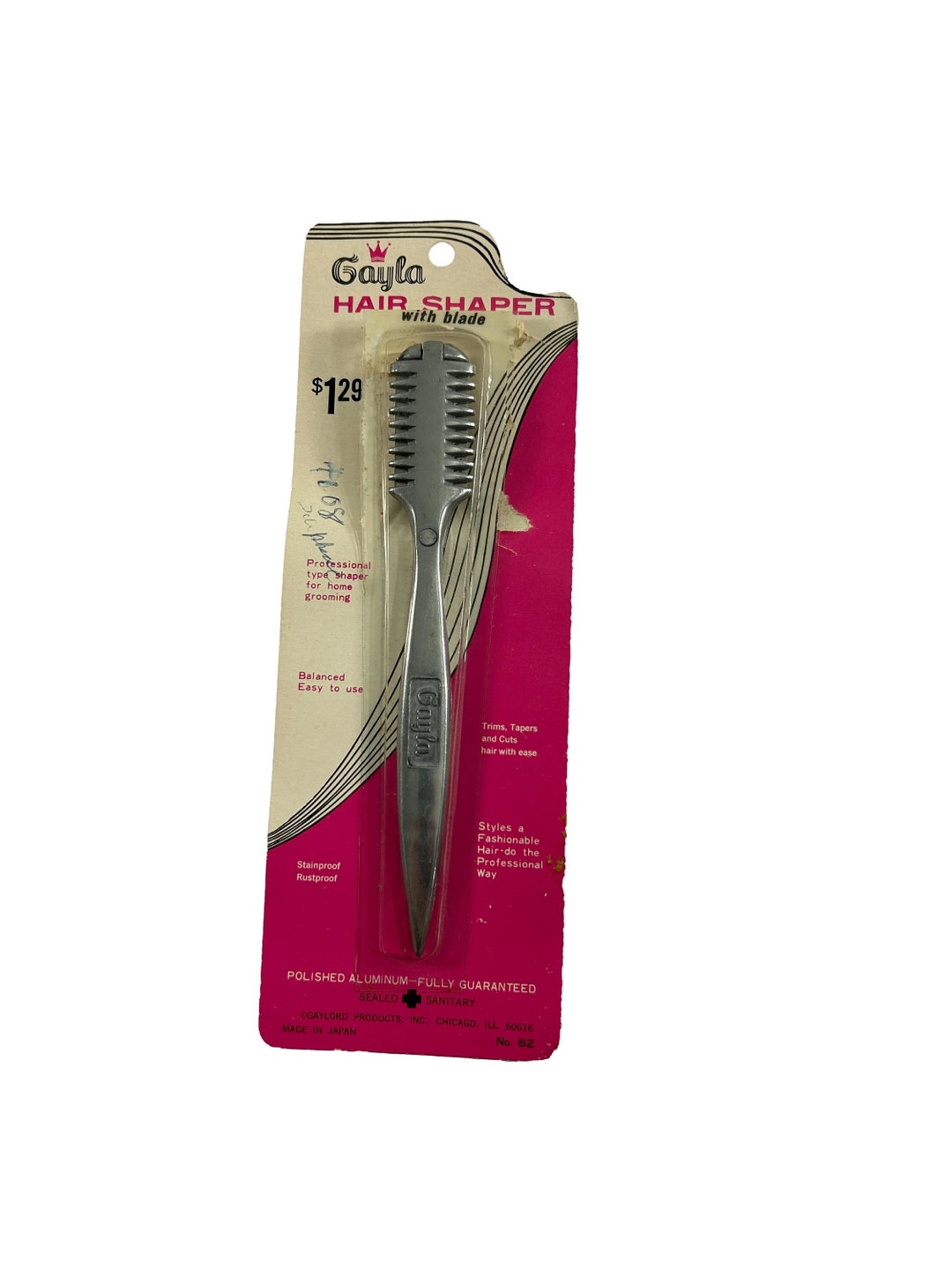 Vintage Gayla Metal Hair Shaper With Blade New Old Stock - Etsy