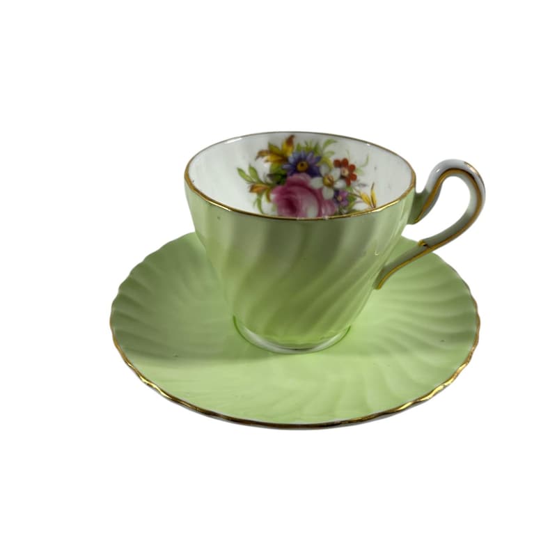 Green Foley Bone China - Etsy
