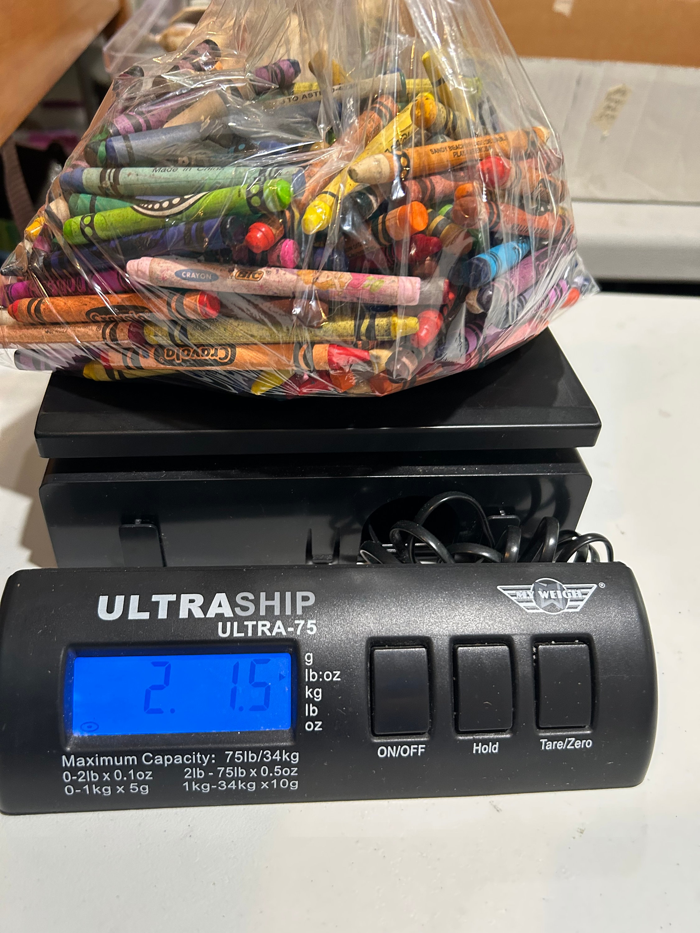 Bulk Lot 2lbs Crayons Colors Crayola Various Brands Loose Used Broken ...