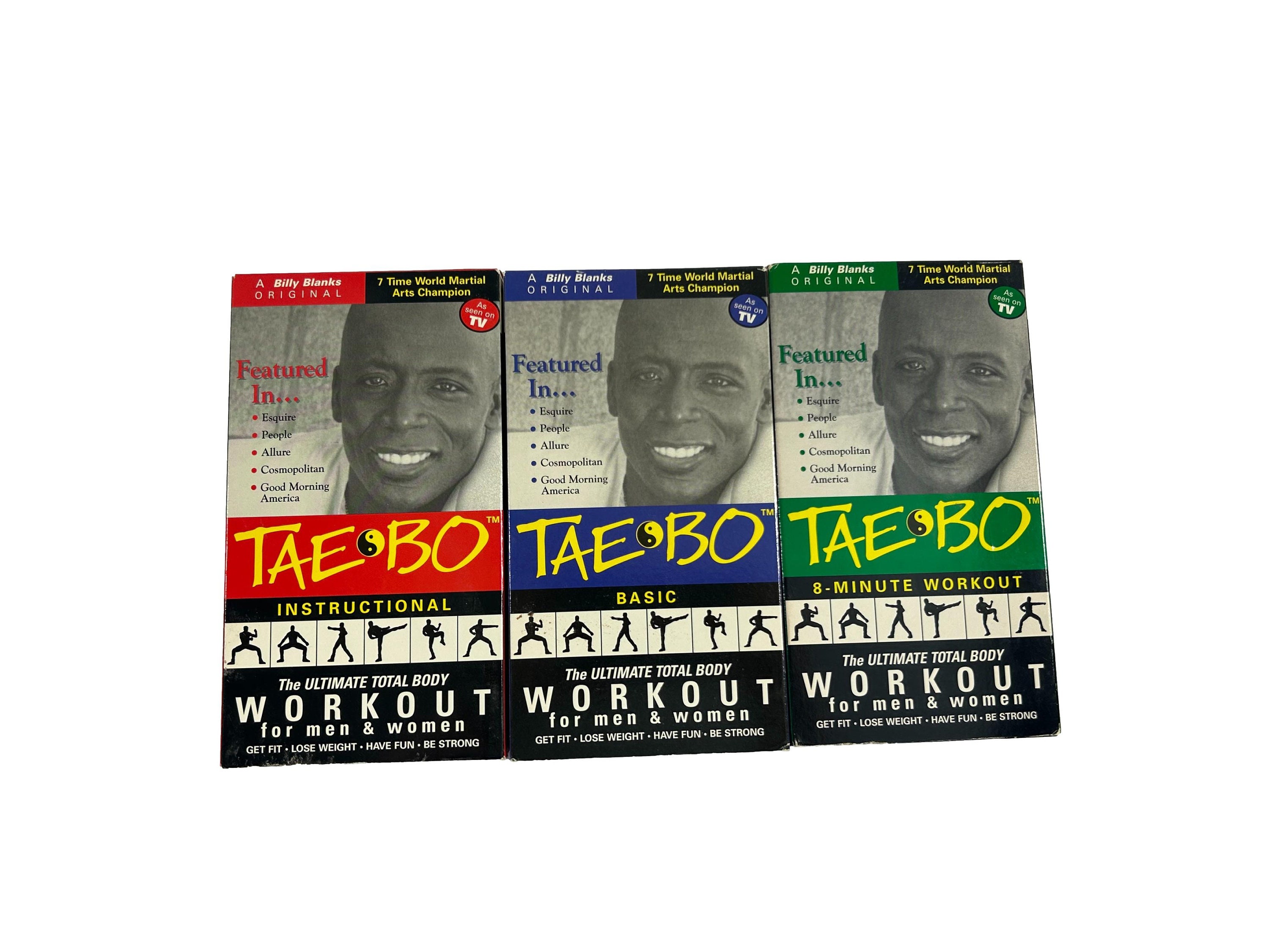 Tae Bo Workout for Men & Women VHS Instructional Basic 8 Minute ...