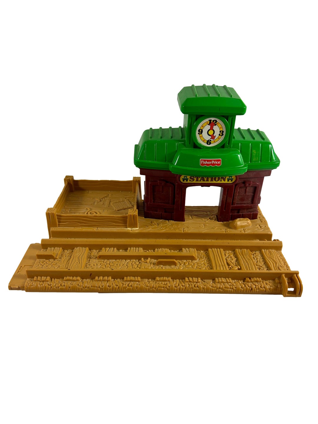 Vintage Mattel Toots the Train Replacement Clock Station W Track Part ...