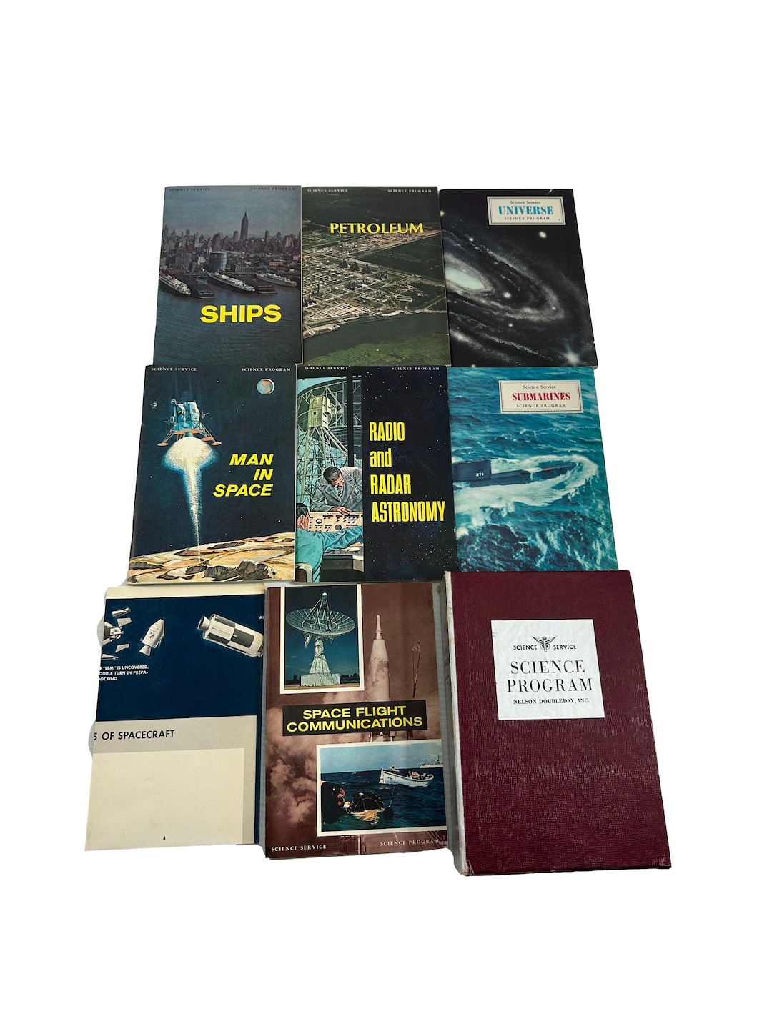 Science Service Program Nelson Doubleday Booklets Space Ship Petroleum ...