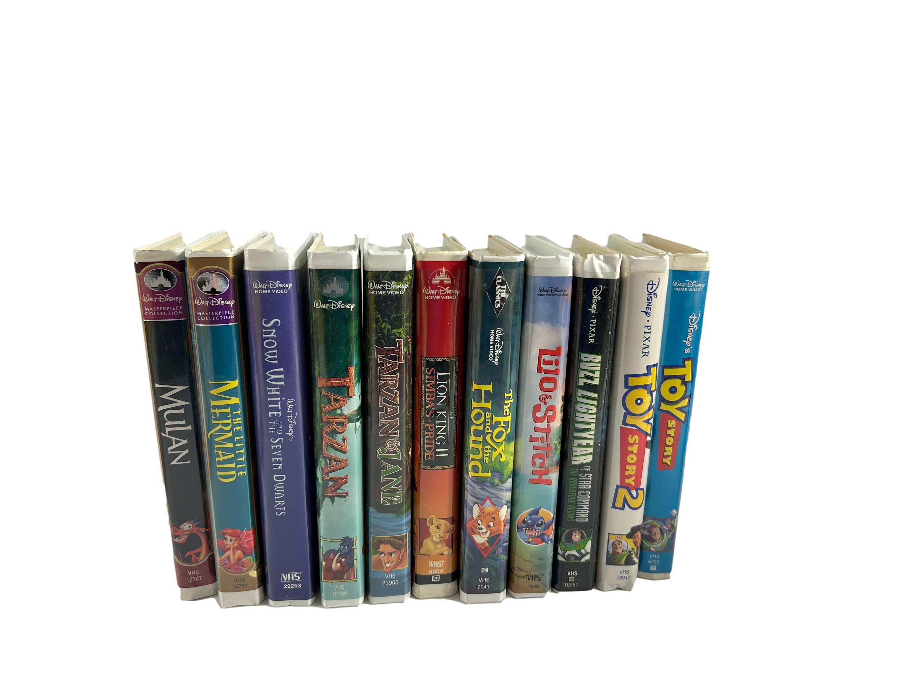Vintage Lot of 11 Disney VHS Movies Mulan Mermaid Toy Story Lion King ...