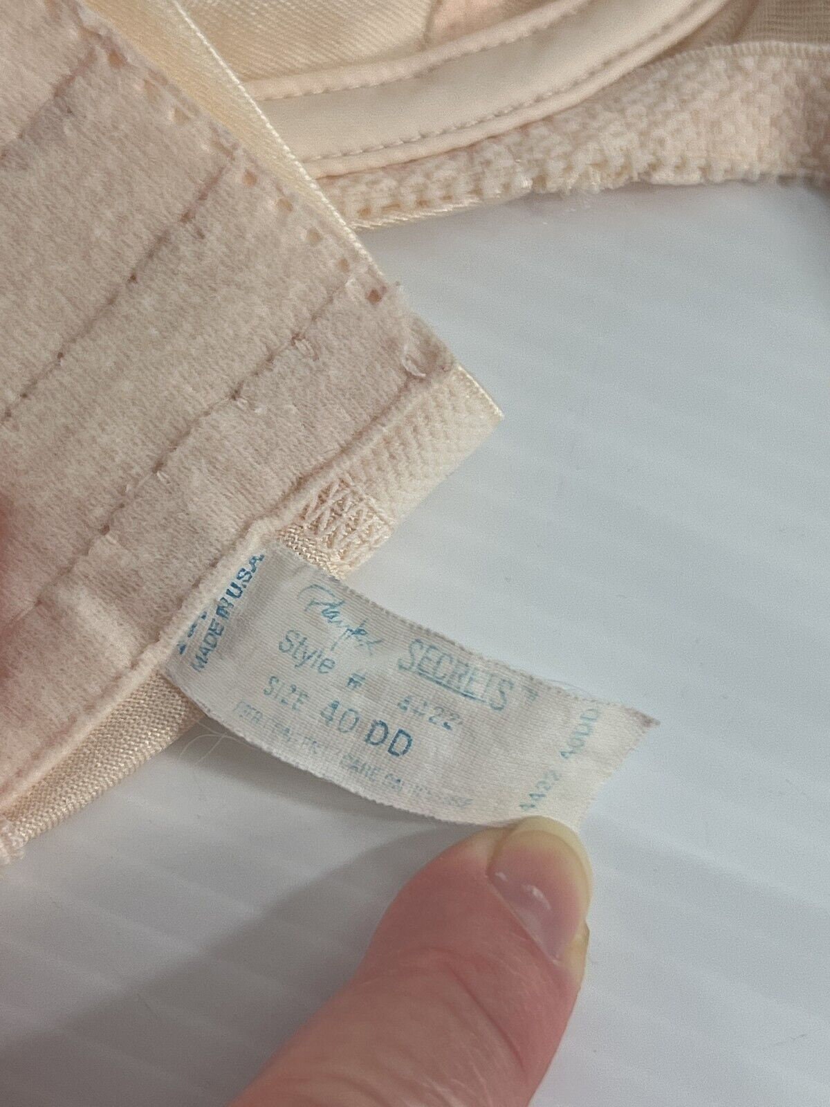 Vintage Playtex Secrets Bra Size 40DD Style 4422 Lace Nude - Etsy