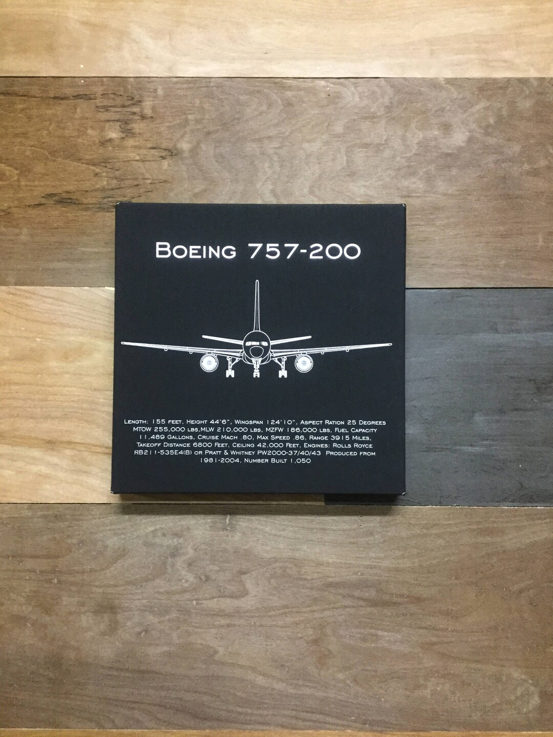 757-200 Aviation Wall Art, Airplane Wall Art, Great Gift for Pilots ...