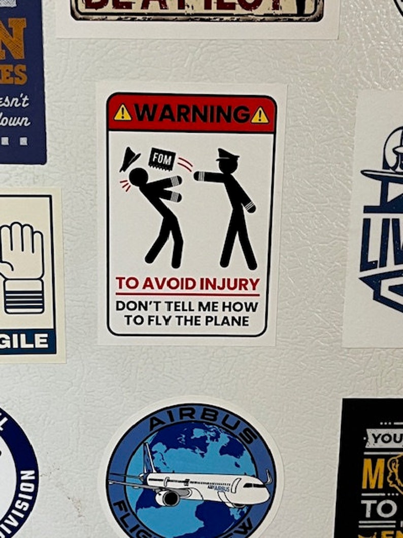 Funny Pilot Sticker: Don't Tell Me How to Fly Aviation Decal - Etsy