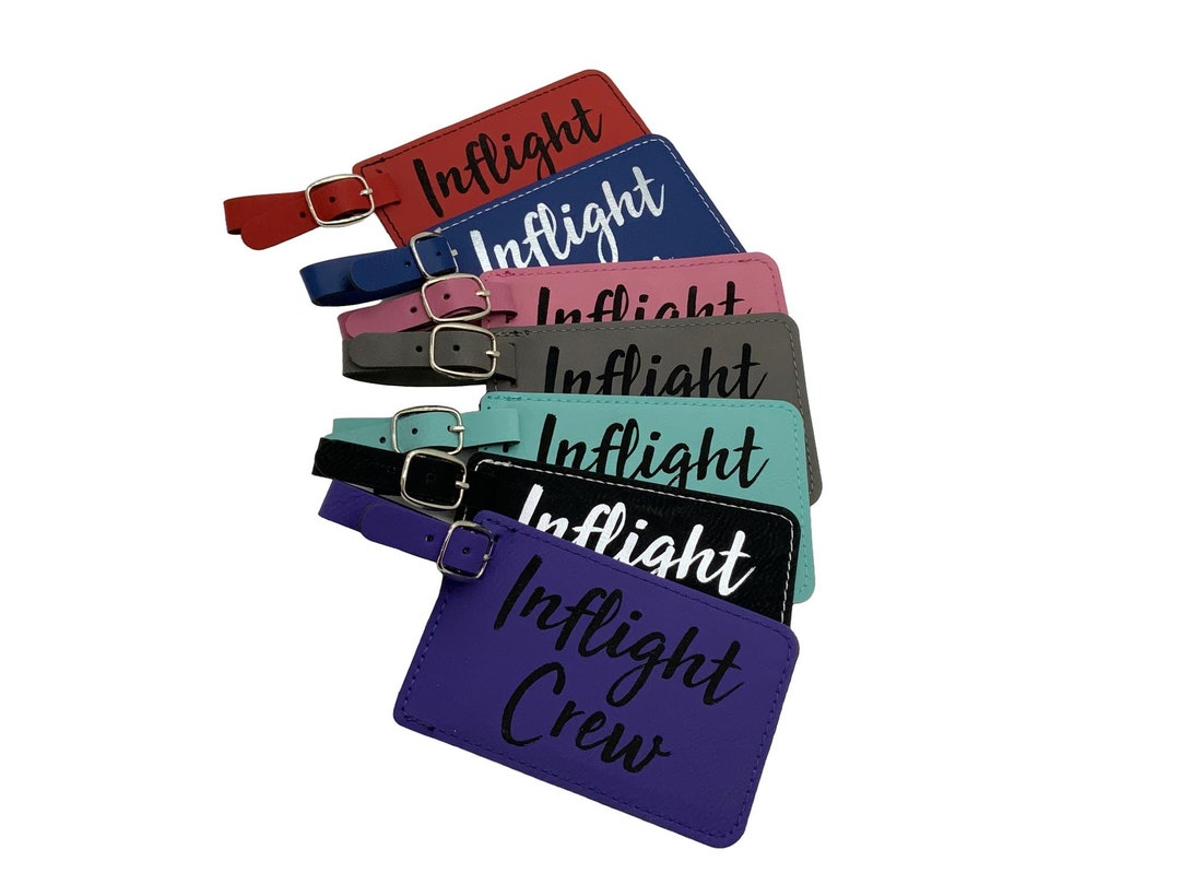 Inflight Luggage Tag, Flight Attendant Bag Tag for Airline Crewmembers ...