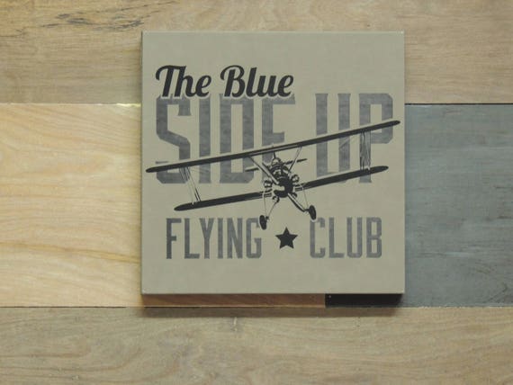The Blue Side up Aviation Themed Wall Art 10x10 - Etsy