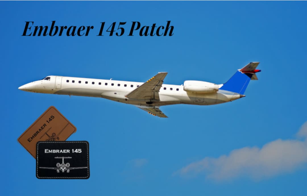 Embraer 145 Aviation Patch: E-145, Adhesive Back (set of Two) - Etsy
