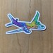 World Map Airplane Sticker: Pilot Gift, Aviation Decal - Etsy