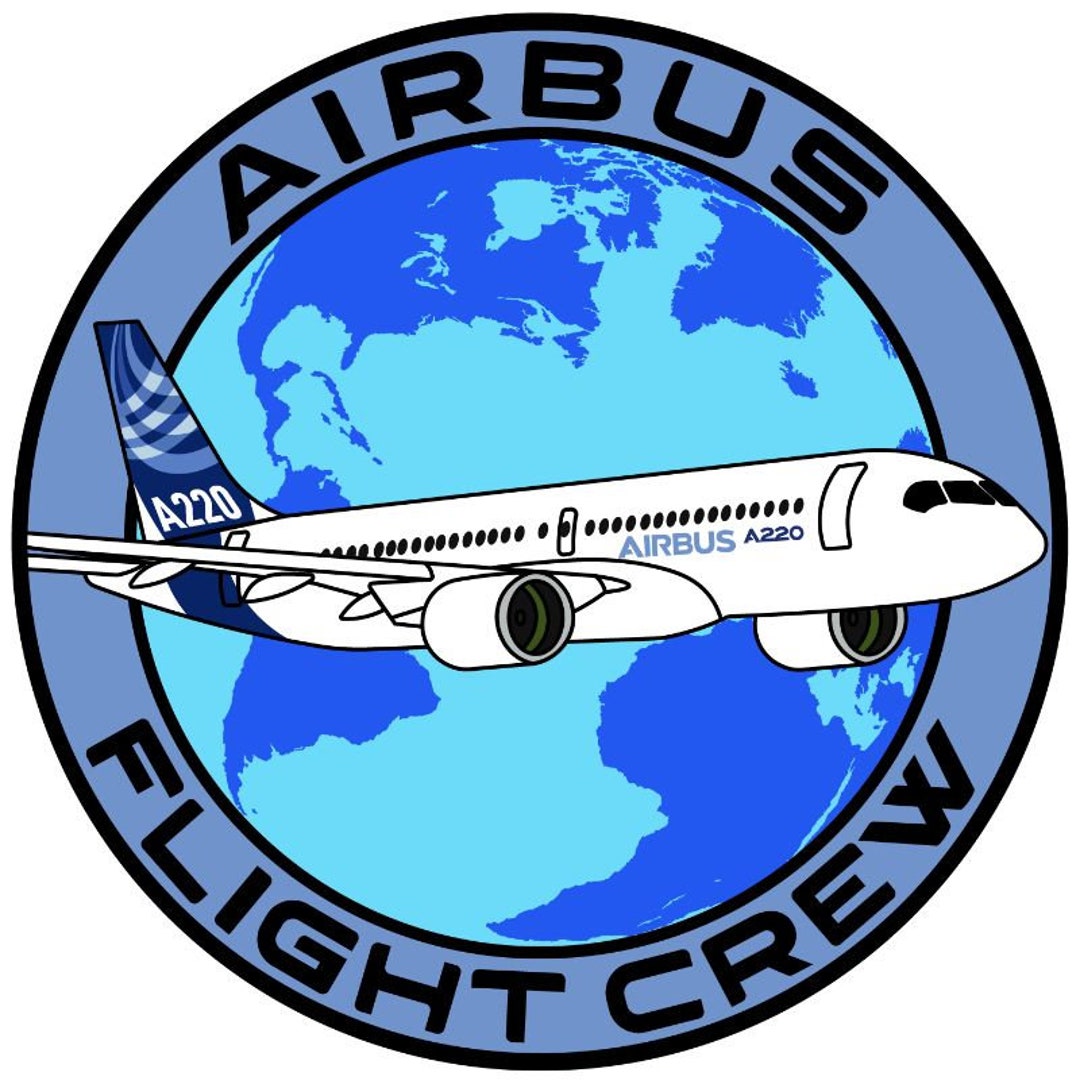 Airbus 220 Flight Crew Sticker, Airplane Sticker, Airline Decals, Gifts ...