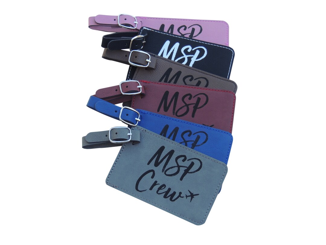 Minneapolis Crew Base Luggage Tag Airline Crews MSP Flight Attendant ...