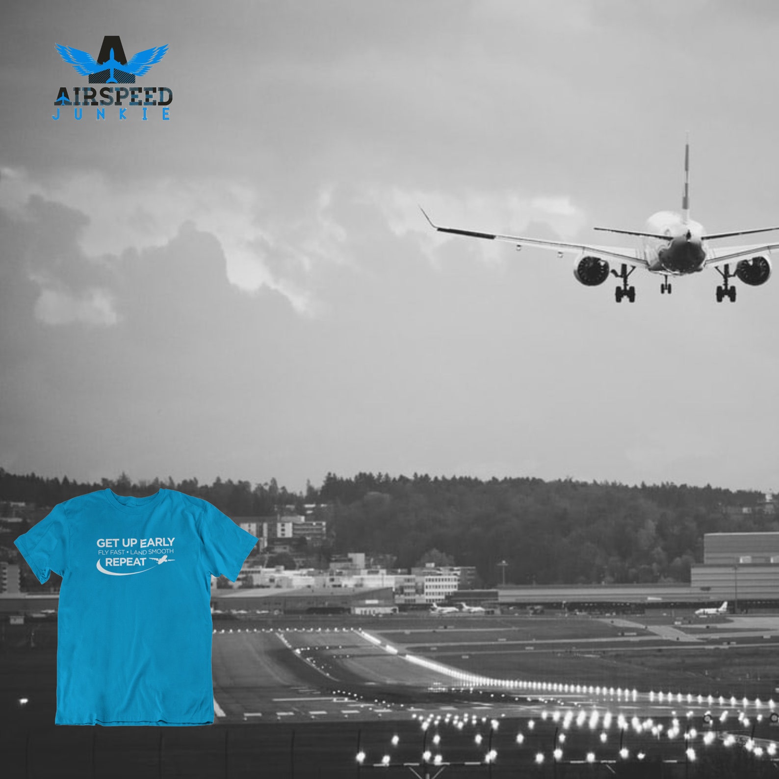 Aviation Shirt Fly Fast Land Smooth Pilot Shirts Free | Etsy