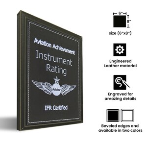 Instrument Rating, Aviation Accomplishment Plaque - Etsy