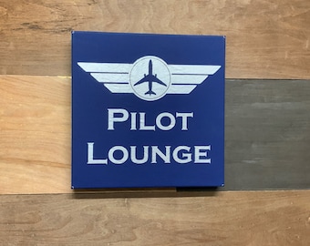 Pilot Lounge Sign - Etsy