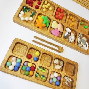 Montessori Sorting Tray Educational Materials Loose Parts Play Home ...