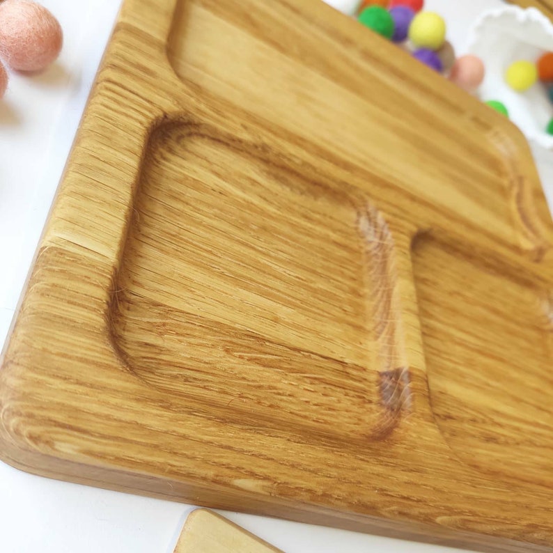 Montessori color sorting tray with number cards | Etsy