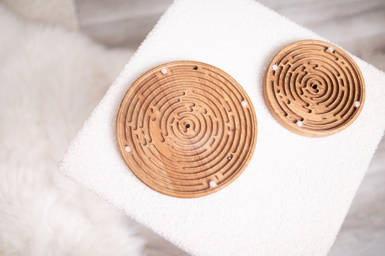 Christmas Gift Double-sided Wooden Labyrinth Maze Game Educational Toys ...