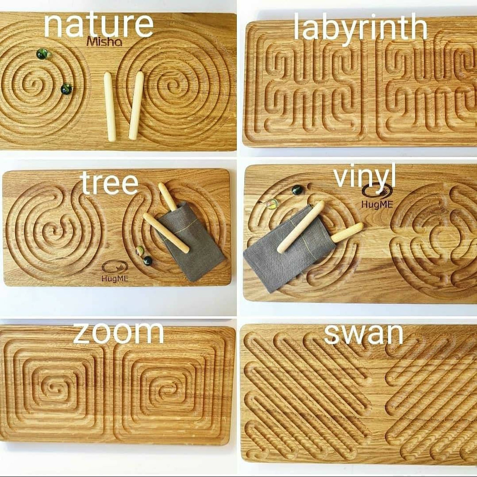 Reversible Interhemispheric Prewriting Tracing Board, Wooden Maze ...